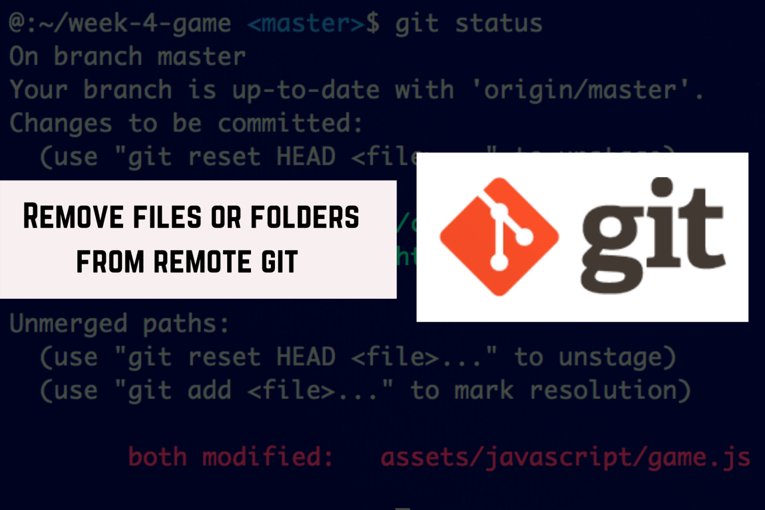 Remove files or folders from remote git – The Dev Post Remove files or folders from remote git – The Dev Post
